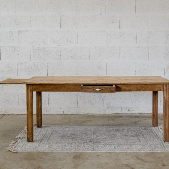 Table de ferme, planchette à pain "Fougère" - Moka Brocante